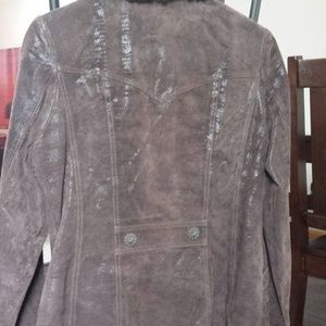 Panhandle Slim | Jackets & Coats | Powder River Leather Suede Cowgirl ...